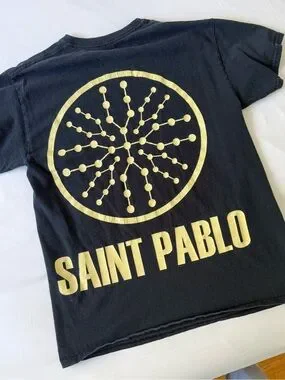 Shirts | Saint Pablo Tour Merch With Yellow Logo On Back | Poshmark